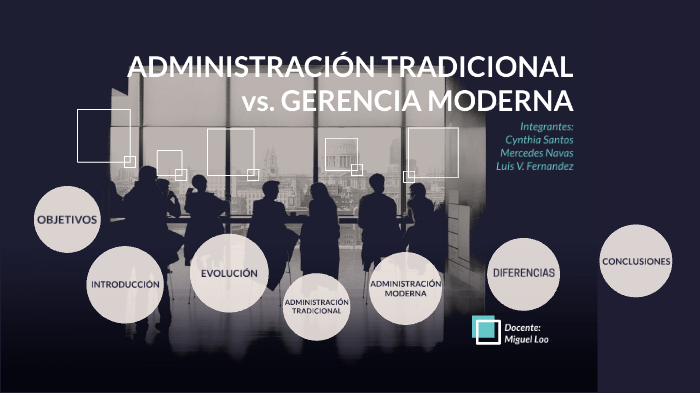 Diferencias entre administracion tradicional y gerencia moderna by ...