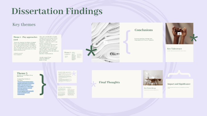 Dissertation Findings by Zoe Findlay on Prezi