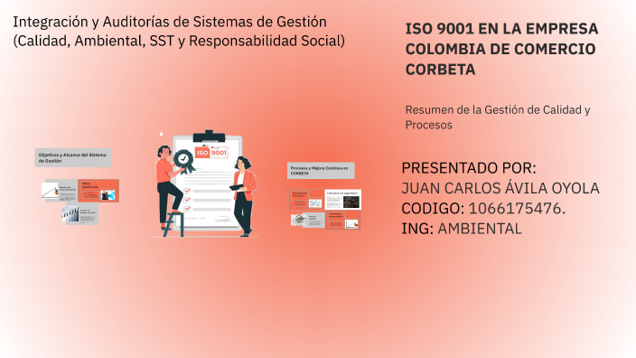ISO 9001 EN LA EMPRESA COLOMBIA DE COMERCIO CORBETA by Juan Avila on Prezi