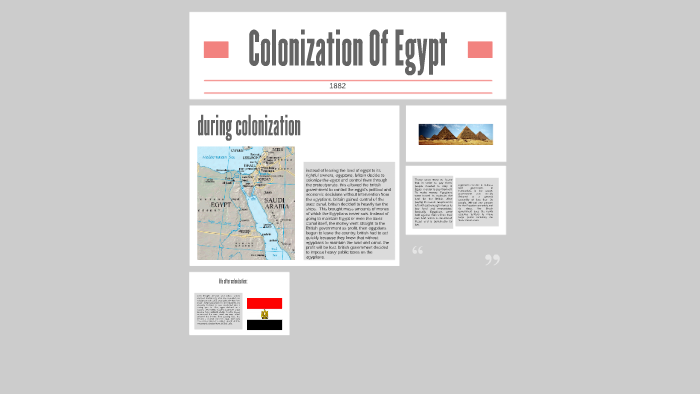 Colonization Of Egypt by quratul ain on Prezi