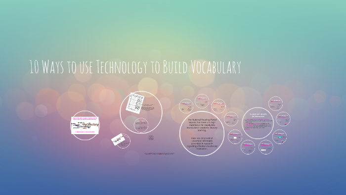 10 Ways to use Technology to Build Vocabulary by Emily Sowers on Prezi