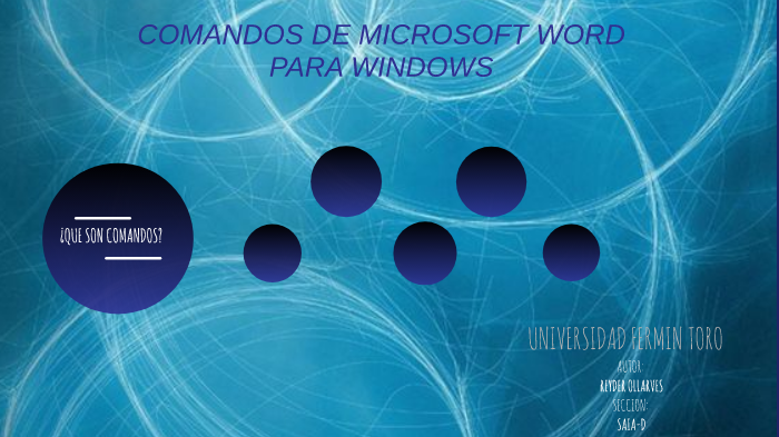 COMANDOS DE WORD. by Reyder Ollarves on Prezi