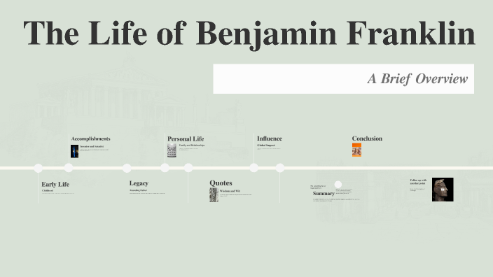 The Life of Benjamin Franklin by Anari Tart on Prezi