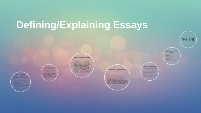 Defining/Explaining Essays by Lydia Breedlove on Prezi