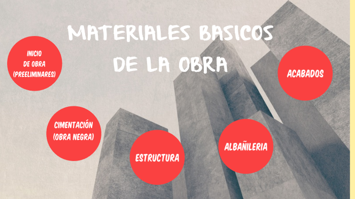 materiales básicos de la obra by christopher mendoza solis on Prezi