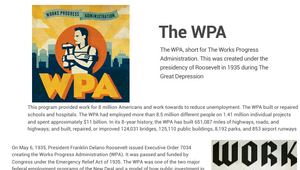 Works Progress Administration by Jonathan Harkey on Prezi Design