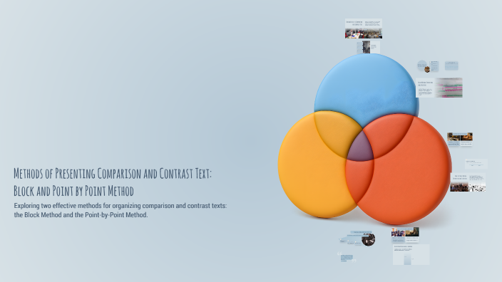 Methods of Presenting Comparison and Contrast Text: Block and Point by ...