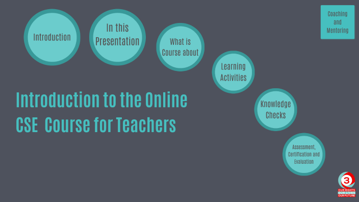 Introduction to the Online CSE Course for Teachers by S Ahmad Saagar on ...