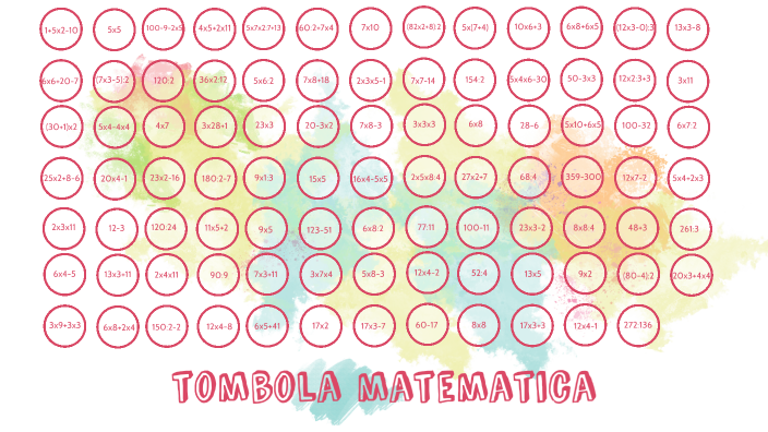 tombola matematica by Jessica Robusti on Prezi
