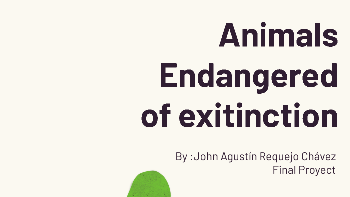 Animales en peligro de extinción by John Requejo on Prezi