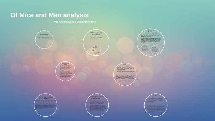 Of Mice and Men analysis by mia france on Prezi