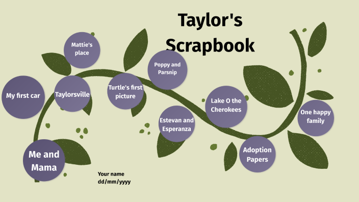 Taylor's scrapbook by melanie wiseman on Prezi