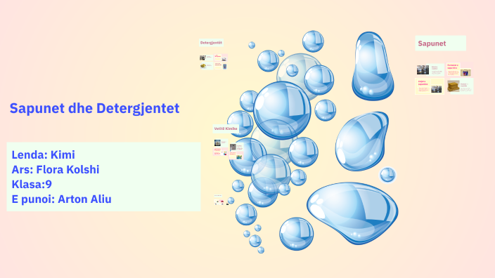 Sapunet dhe Detergjentet by bleona limani on Prezi