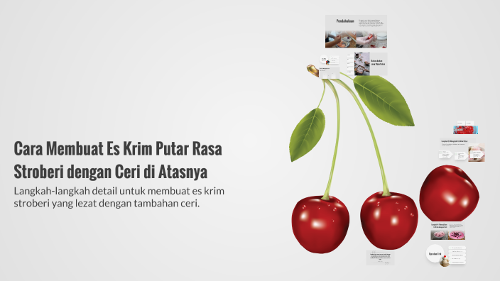 Cara Membuat Es Krim Putar Rasa Stroberi dengan Ceri di Atasnya by ...