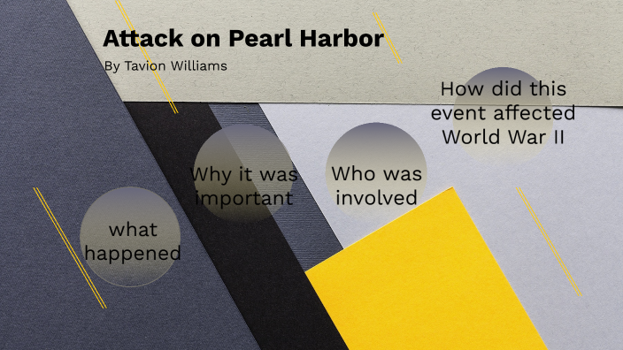 The attack on Pearl Harbor by Tavion Williams on Prezi