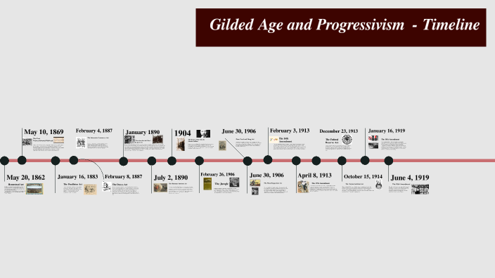 Gilded Age and Progressivism - Timeline by Jack Savelli on Prezi