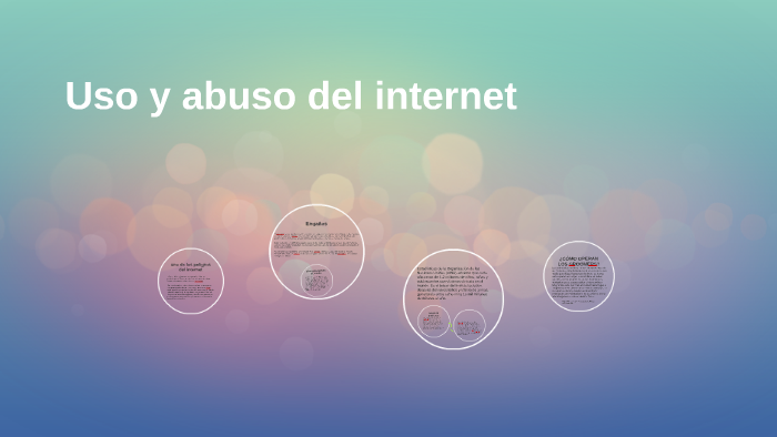 Uso y abuso del internet by Justin Montero Torres
