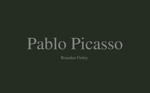 Pablo Picasso by Brandon Finley