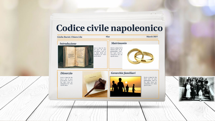 Codice napoleonico by Chiara L. on Prezi