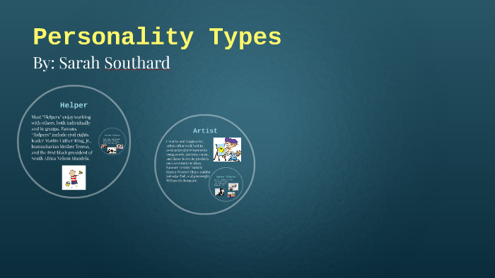Personality Types (Helper and Artist) by Sarah Southard on Prezi