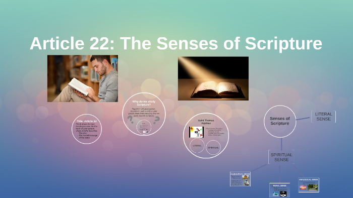 Article 22: The Senses of Scripture by Anna Comfort on Prezi