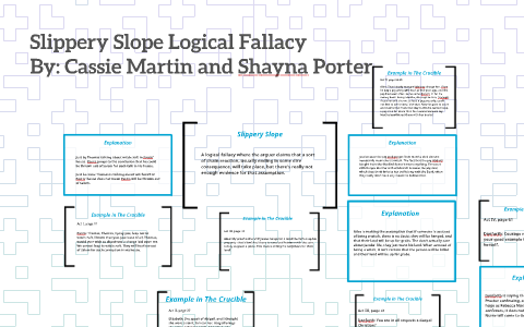 Slippery Slope Logical Fallacy by Cassie Martin on Prezi