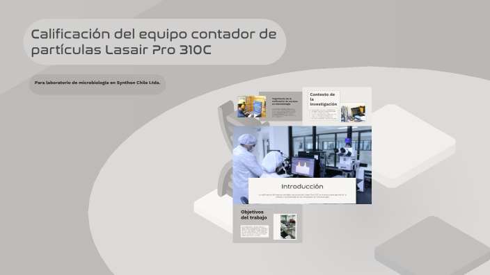 Calificación del equipo contador de partículas Lasair Pro 310C by Oscar ...