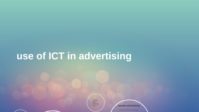 use of ICT in advertising by Huda Alii