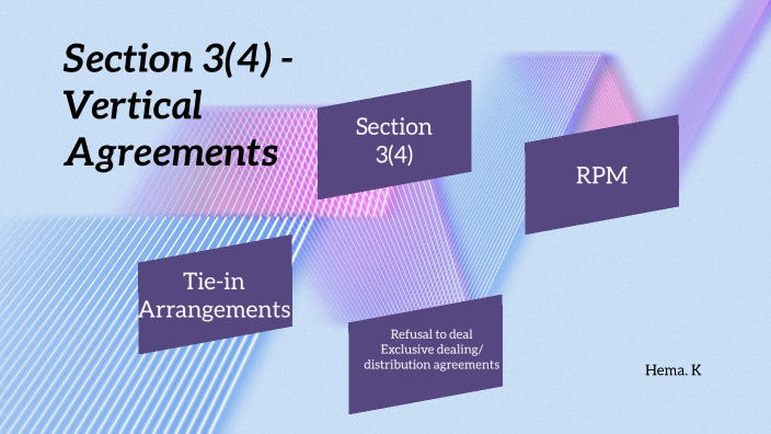 Section 3(4) - Vertical Agreements by Hema K on Prezi