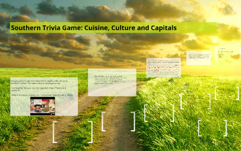 Southern Trivia Game: Cuisine, Culture and Capitals by Kristina ...