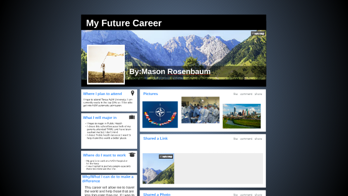 My Future Career by on Prezi