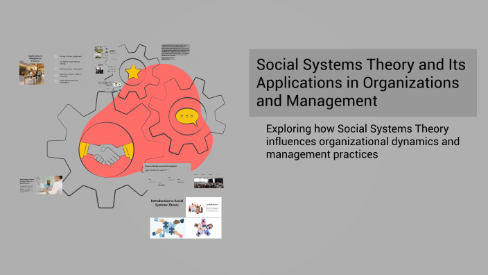Social Systems Theory and Its Applications in Organizations and ...