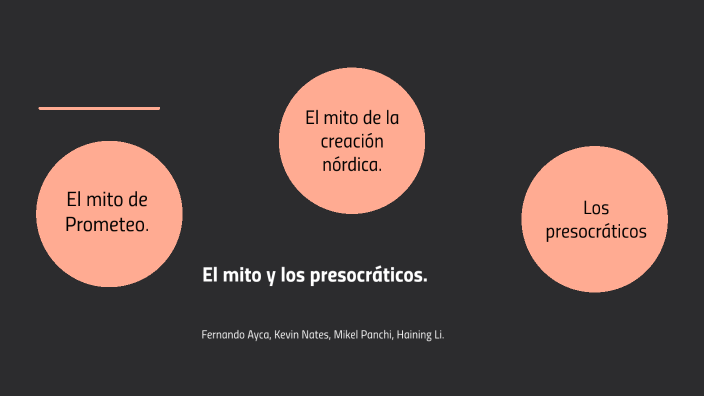Presentación de filosofía sobre los mitos by Haining Li on Prezi