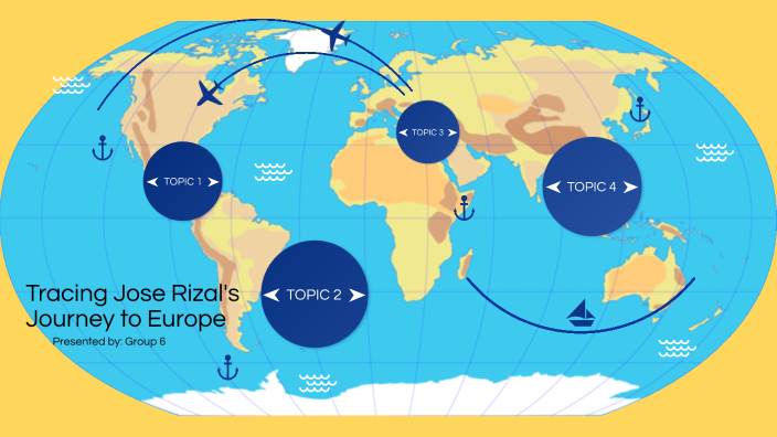 Tracing Jose Rizal's Journey to Europe by Patricia Ambayec on Prezi
