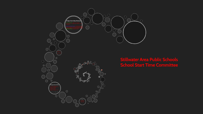 Stillwater Area Public Schools School Start Time Committee by Aaron ...