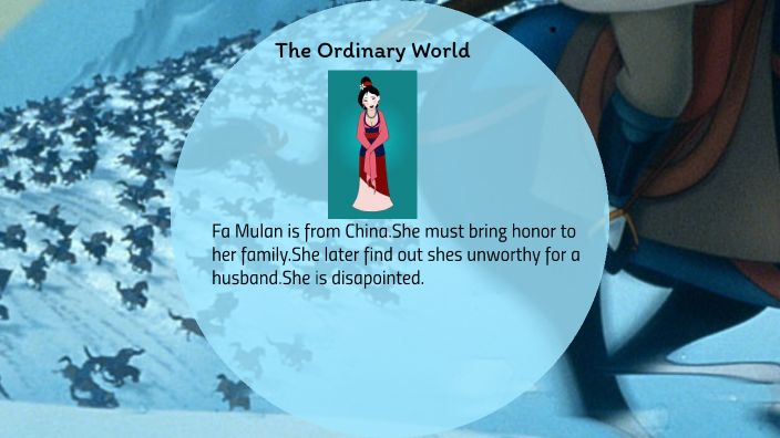 The Heros journey- mulan by kamya reynolds on Prezi
