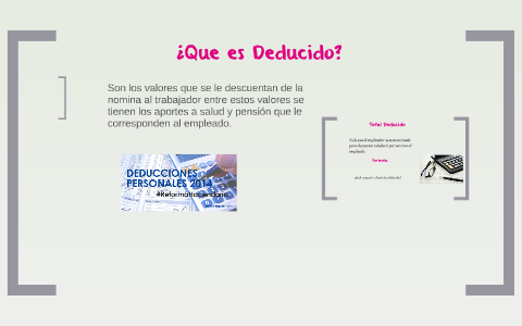 DEDUCIDO by DANIELA SERRANO