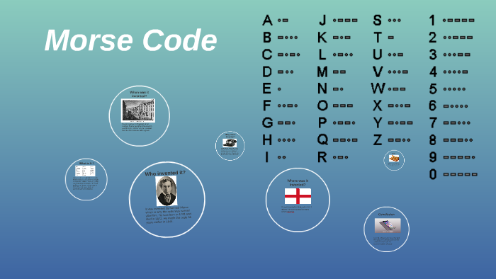 Morse Code by Connor Lum on Prezi