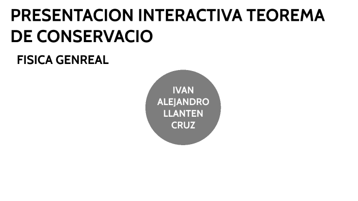 Presentacion interactiva - Teorema de conservación by Ivan Llanten on Prezi