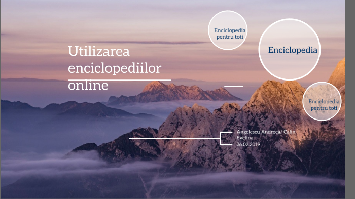 Utilizarea enciclopediilor online by Andreea Angelescu on Prezi