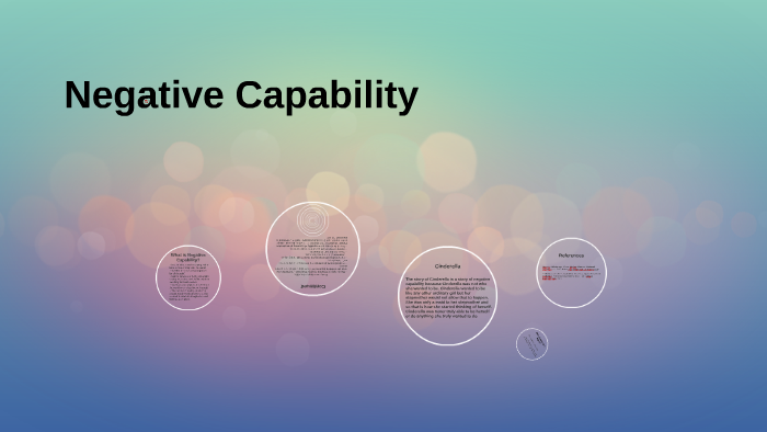 Negative Capability by Dominick Ervelli