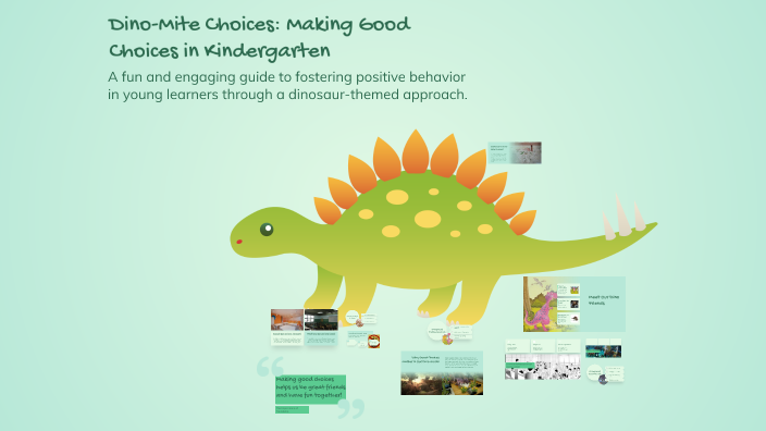 Dino-Mite Choices: Making Good Choices in Kindergarten by Mariah ...