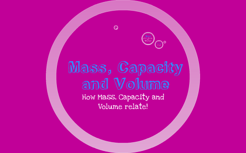 Mass, Capacity and Volume by Lauren Anderson on Prezi