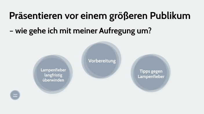 Präsentieren vor einem größeren Publikum by Laura Haller on Prezi