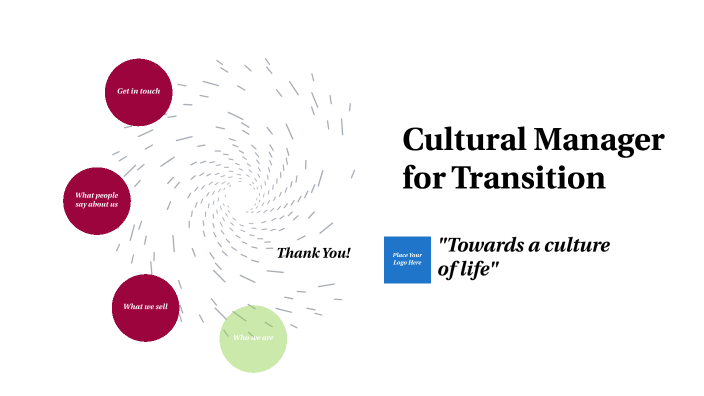 Cultural management for transition - "Towards a culture of life by ...