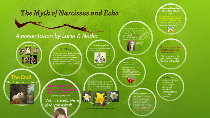 The Myth of Narcissus and Echo by Lucia M on Prezi