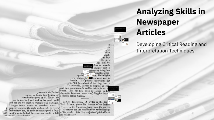 Analyzing Skills in Newspaper Articles by Jan Wit on Prezi