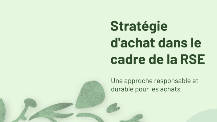 Stratégie d'achat dans le cadre de la RSE by lucile bonamich on Prezi