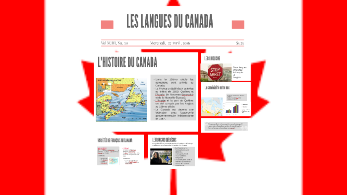 LE LANGUES DU CANADA by Cristina Baos Sánchez on Prezi Next