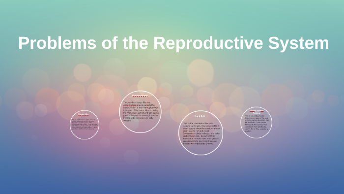 Problems of the Reproductive System by